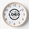 Business Logo Professional Corporate Modern Black Clock | Zazzle