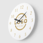 Custom Company Logo Promotional Branded Large Clock | Zazzle
