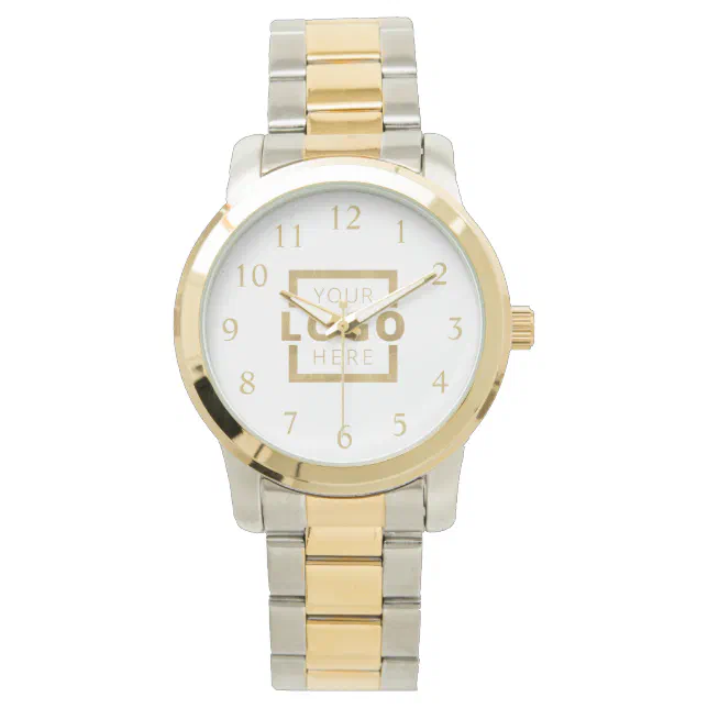 Custom Company Logo Promotional Branded Watch | Zazzle