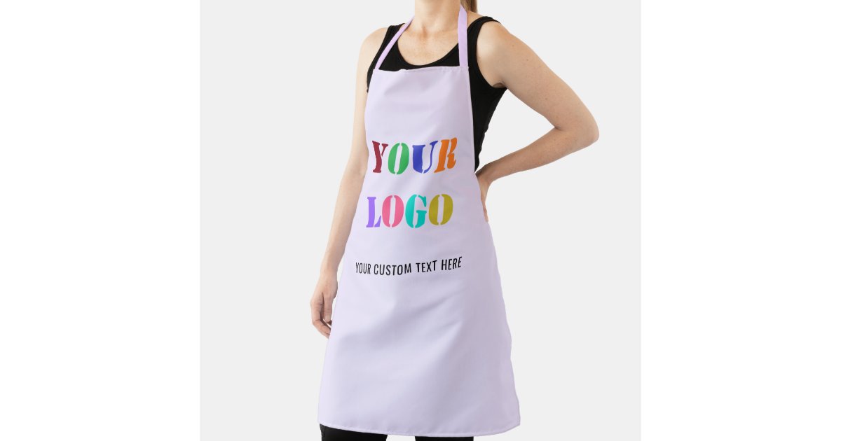 Custom Company Logo Promotional Business Apron | Zazzle