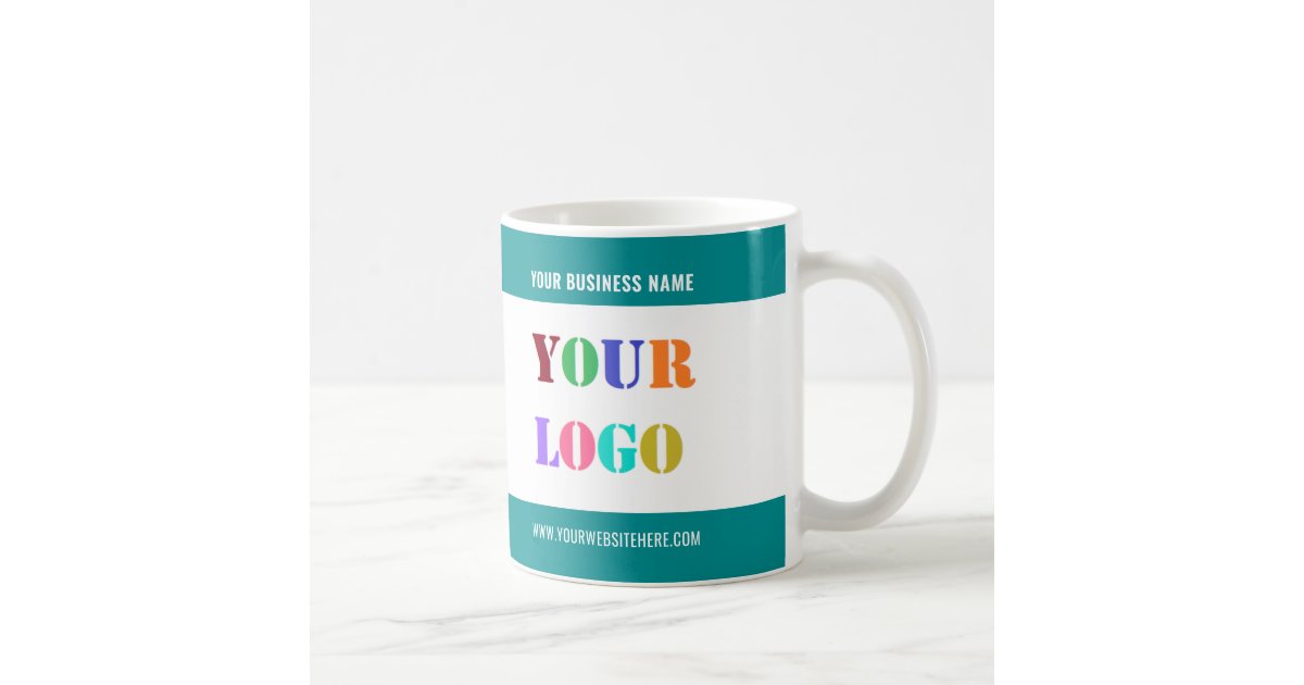 Custom Company Logo Promotional Business Mug | Zazzle