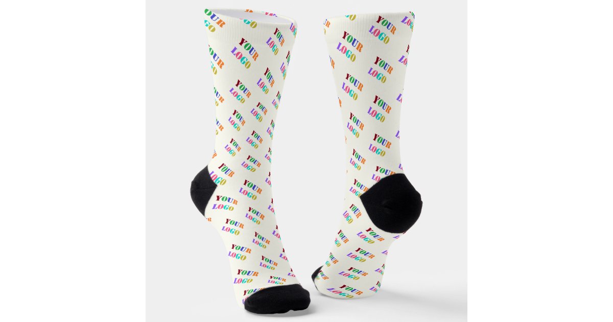 Custom Company Logo Promotional Business Socks | Zazzle