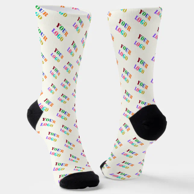 Custom Company Logo Promotional Business Socks | Zazzle
