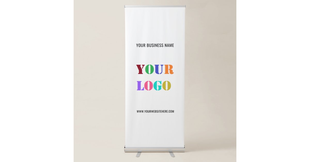 Custom Company Logo Promotional Retractable Banner | Zazzle