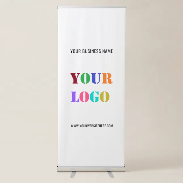 Custom Company Logo Promotional Retractable Banner | Zazzle
