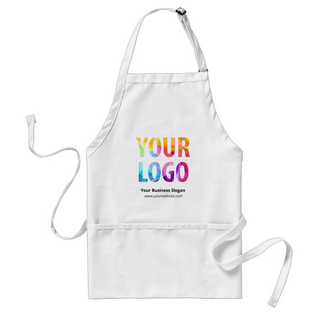 Custom Company Logo Promotional Uniform Adult Apron | Zazzle