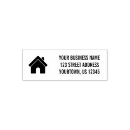 Custom Company Logo Return Address Self-inking Stamp | Zazzle