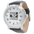 Custom Company Logo Roman Numeral Watches | Zazzle