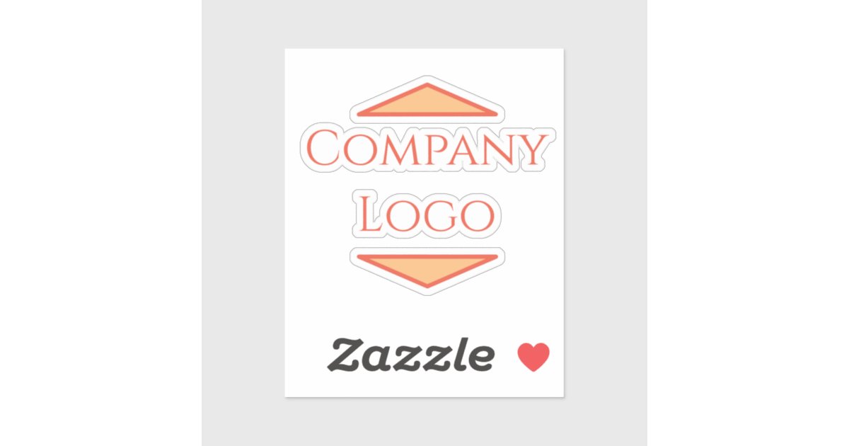 Custom Company Logo Stickers | Zazzle