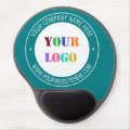 Custom Company Logo Text Gel Mouse Pad Your Colors | Zazzle