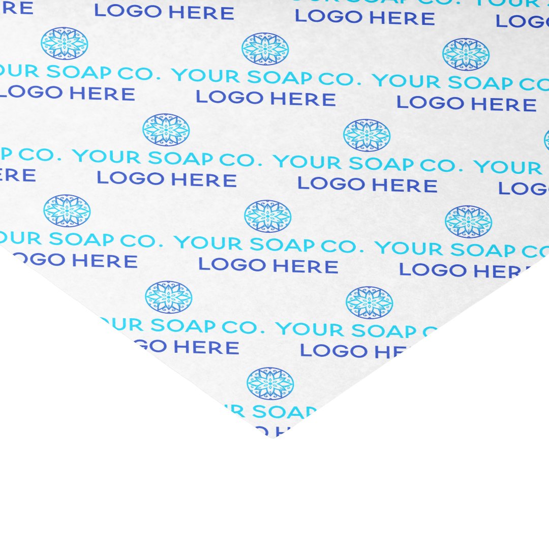 Custom Company Logo Tissue Paper | Zazzle