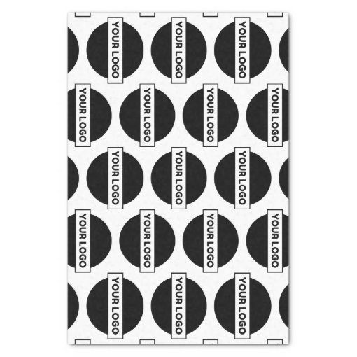 Custom Company Logo Tissue Paper | Zazzle