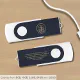 Custom Company Logo USB Navy Blue Flash Drive | Zazzle