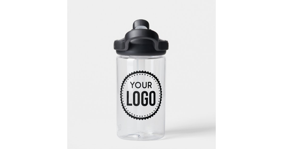 Custom Company Logo Water Bottle | Zazzle