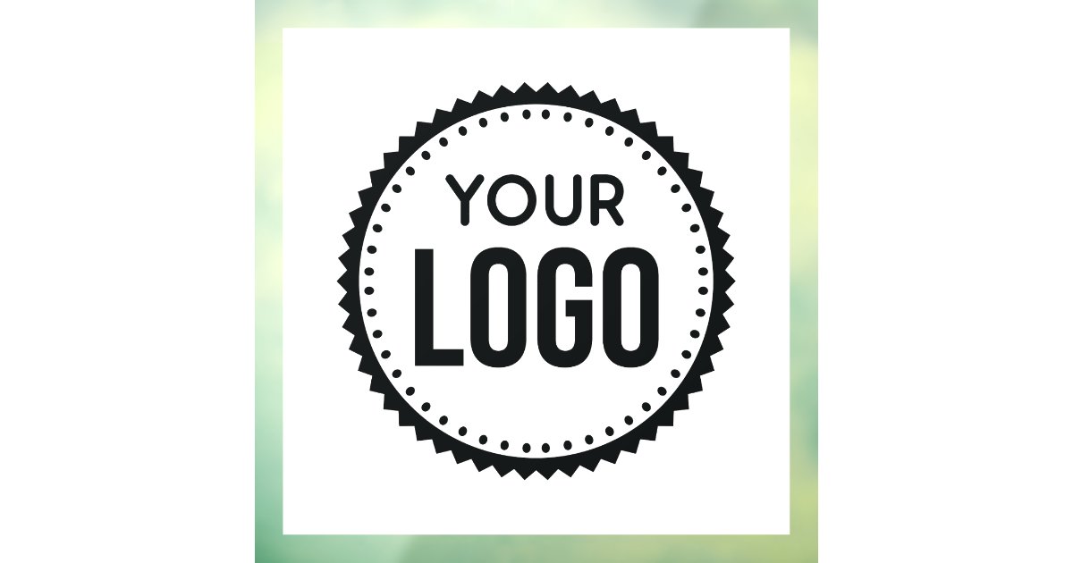 Custom Company Logo Window Cling | Zazzle
