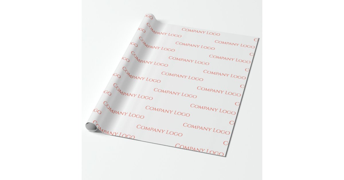 Custom Company Logo Wrapping Paper | Zazzle