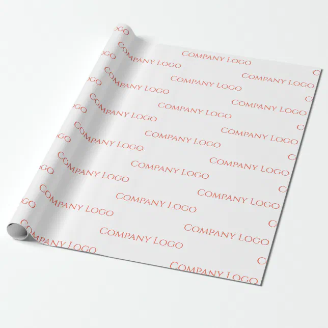 Custom Company Logo Wrapping Paper | Zazzle