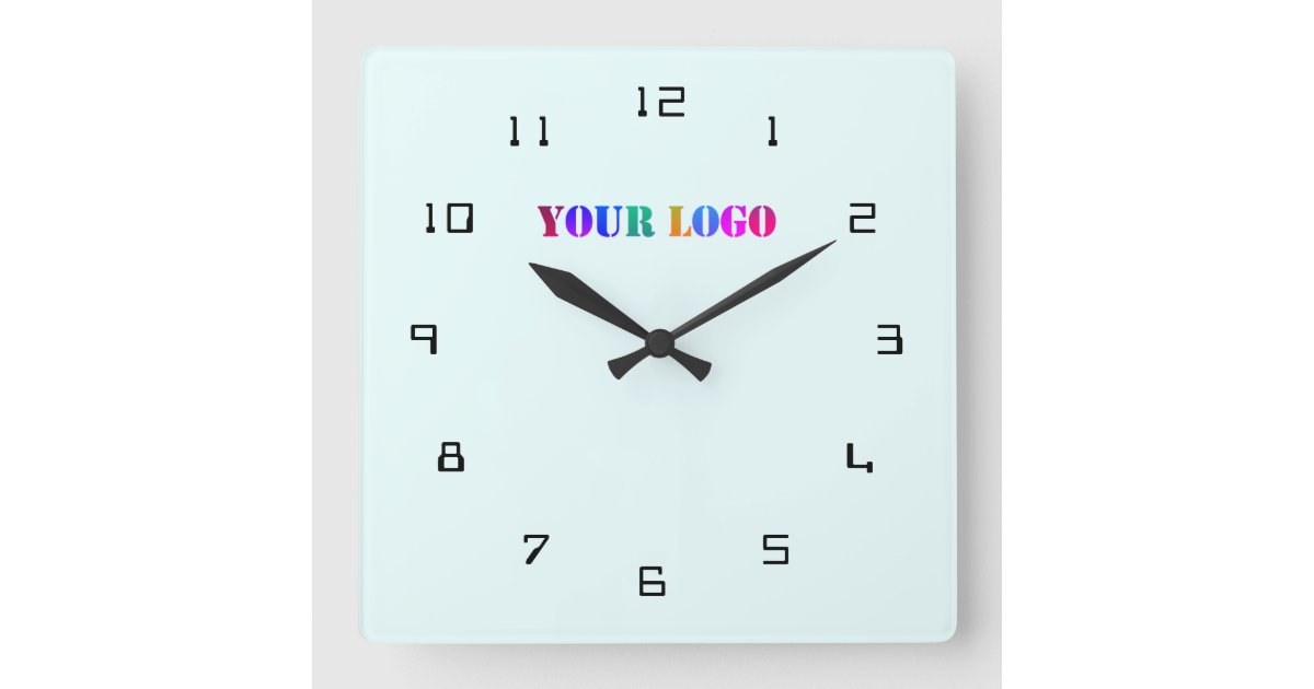 Custom Company Logo Your Business Wall Clock | Zazzle