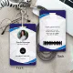 Custom Company Photo Logo Bar Code Security ID Badge | Zazzle
