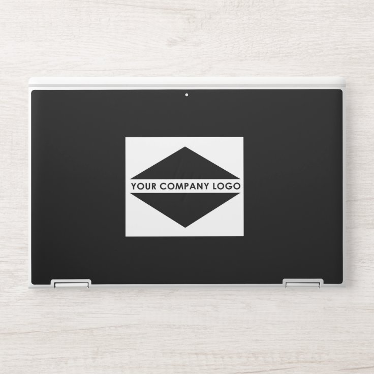 Custom Company Square Logo HP Laptop Skin | Zazzle