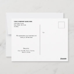 Custom Company Staff Photo collage Postcard | Zazzle