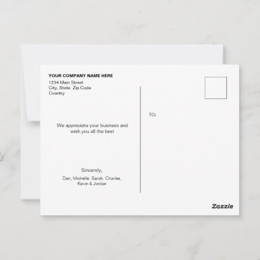 Custom Company Staff Photo collage Postcard | Zazzle