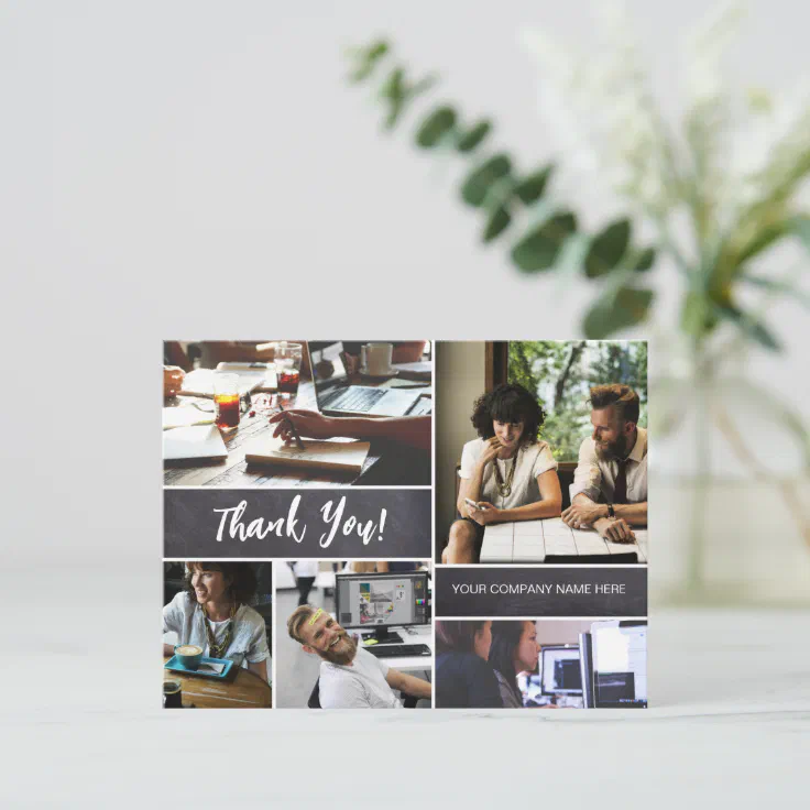 Custom Company Staff Photo collage Postcard | Zazzle