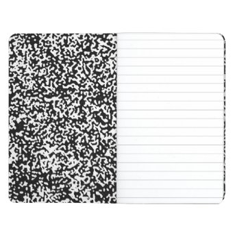 Custom Composition Book Black/White School/Teacher | Zazzle