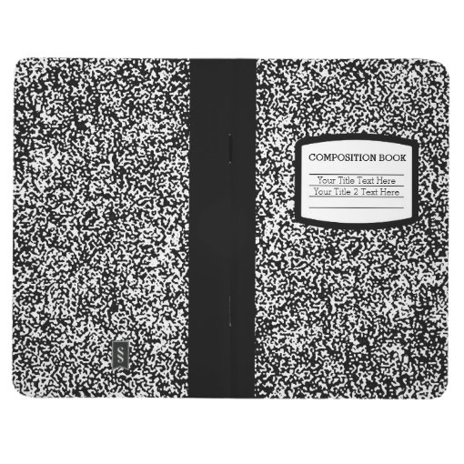 Custom Composition Book Black/White School/Teacher | Zazzle