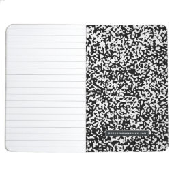Custom Composition Book Black/White School/Teacher | Zazzle