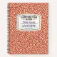 Custom Composition Notebook Red with Label | Zazzle