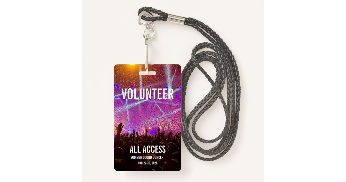 Custom Concert Badge | Zazzle