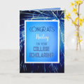 Custom Congrats on College Scholarship card! Card | Zazzle
