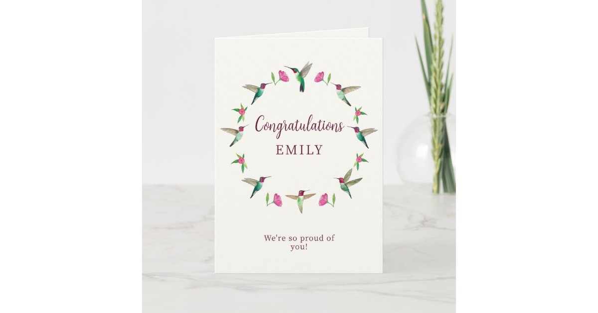 Custom Congratulations Card | Zazzle