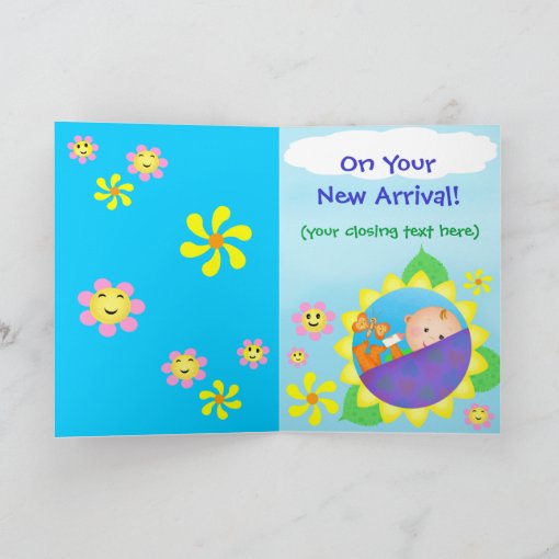 Custom Congratulations New Baby / Arrival Card | Zazzle