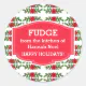 Custom Cookie Swap or Fudge Holiday Stickers | Zazzle