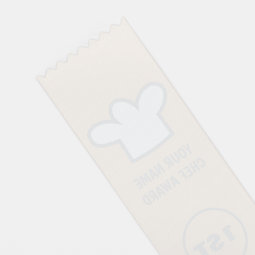 Custom cooking award ribbon with chef hat logo | Zazzle