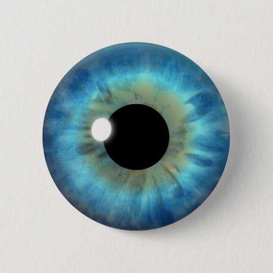 Custom Cool Blue Eye Iris Eyeball Fun Round Button | Zazzle.com