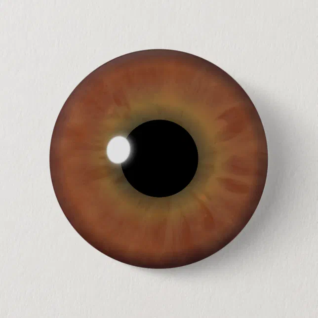 Custom Cool Brown Eye Iris Eyeball Round Buttons | Zazzle