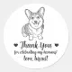 Custom Corgi Dog Wedding Favor Stickers | Zazzle