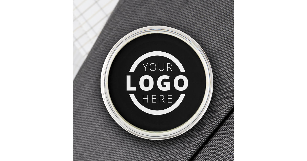 Custom Corporate Business Logo Employee Staff Lapel Pin | Zazzle