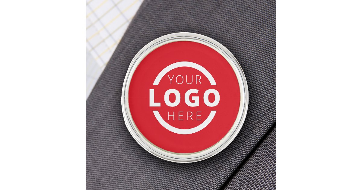 Custom Corporate Business Logo Employee Staff Lapel Pin | Zazzle