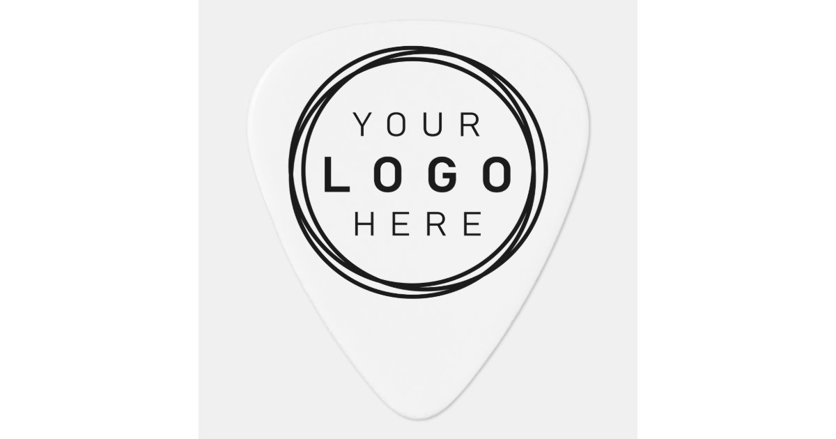 Custom Corporate Business Logo Guitar Pick | Zazzle