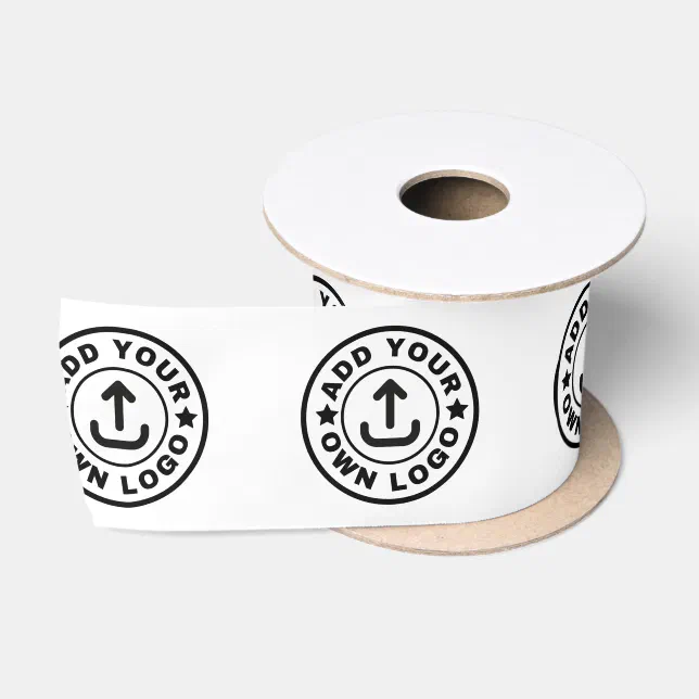 Custom Corporate Business Logo Marketing Promotion Satin Ribbon | Zazzle