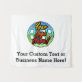 Custom Corporate Business Logo Wall Hanging Banner Tapestry | Zazzle