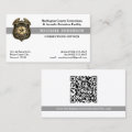 Custom Correctional Officer Prison Guard QR Code Business Card | Zazzle