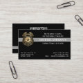 Custom Corrections Officer Law Enforcement QR Code Business Card | Zazzle