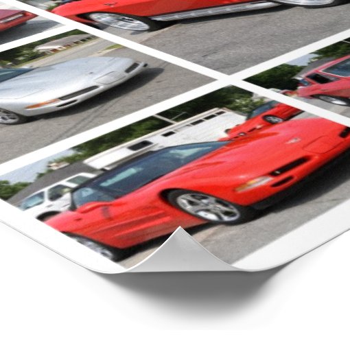 custom Corvette Collage Print - Poster | Zazzle