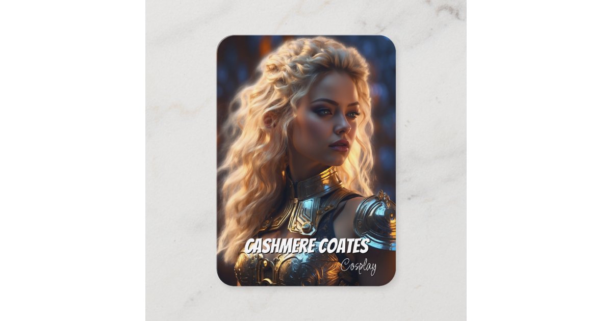Custom Coscards | Minimalist Cosplay Trading Cards | Zazzle