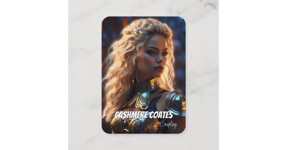 Custom Coscards | Minimalist Cosplay Trading Cards | Zazzle